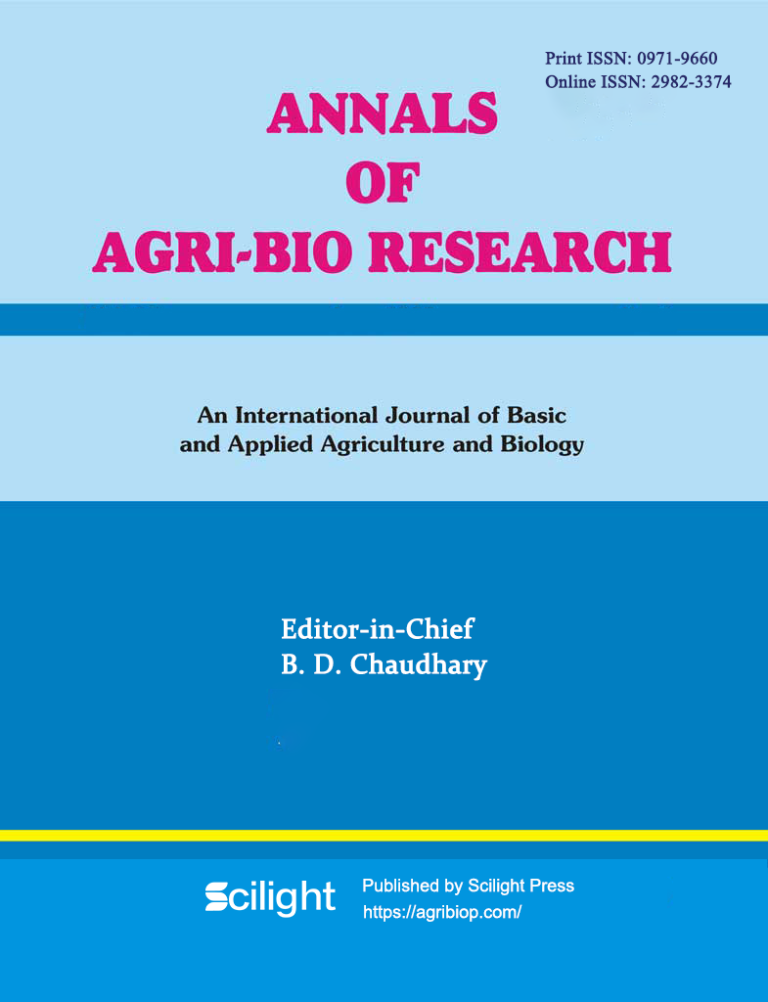 Scilight Press – An International Journal